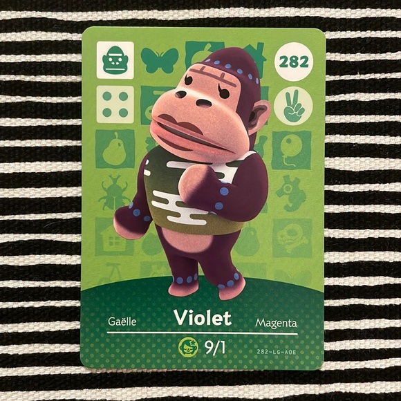 Other | Genuine Acnh Violet Amiibo Card | Poshmark